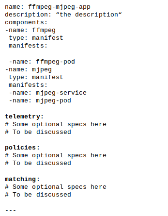 Application Descriptor - ICOS Meta OS
